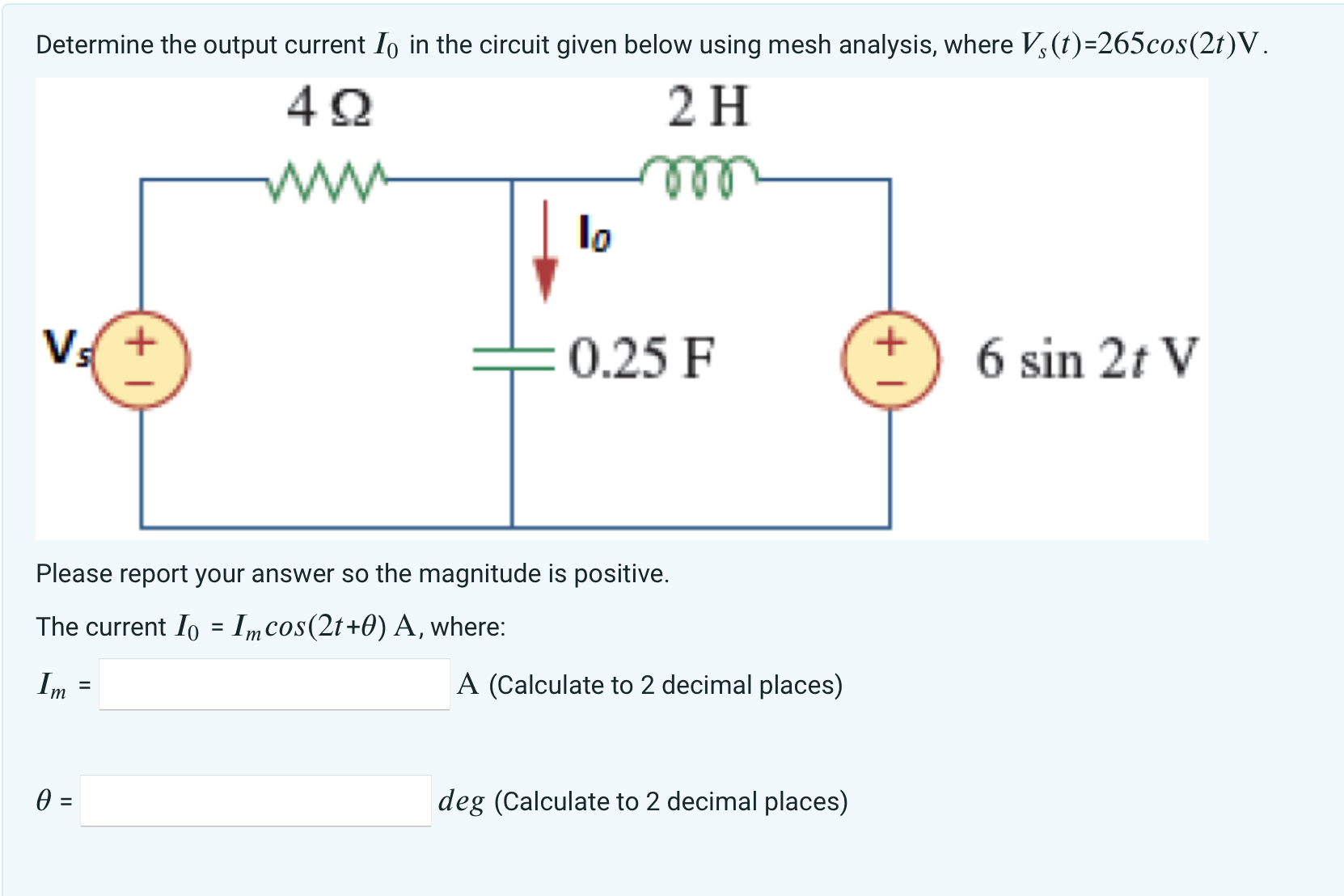 Solved Determine the output current I0 ﻿in the circuit given | Chegg.com