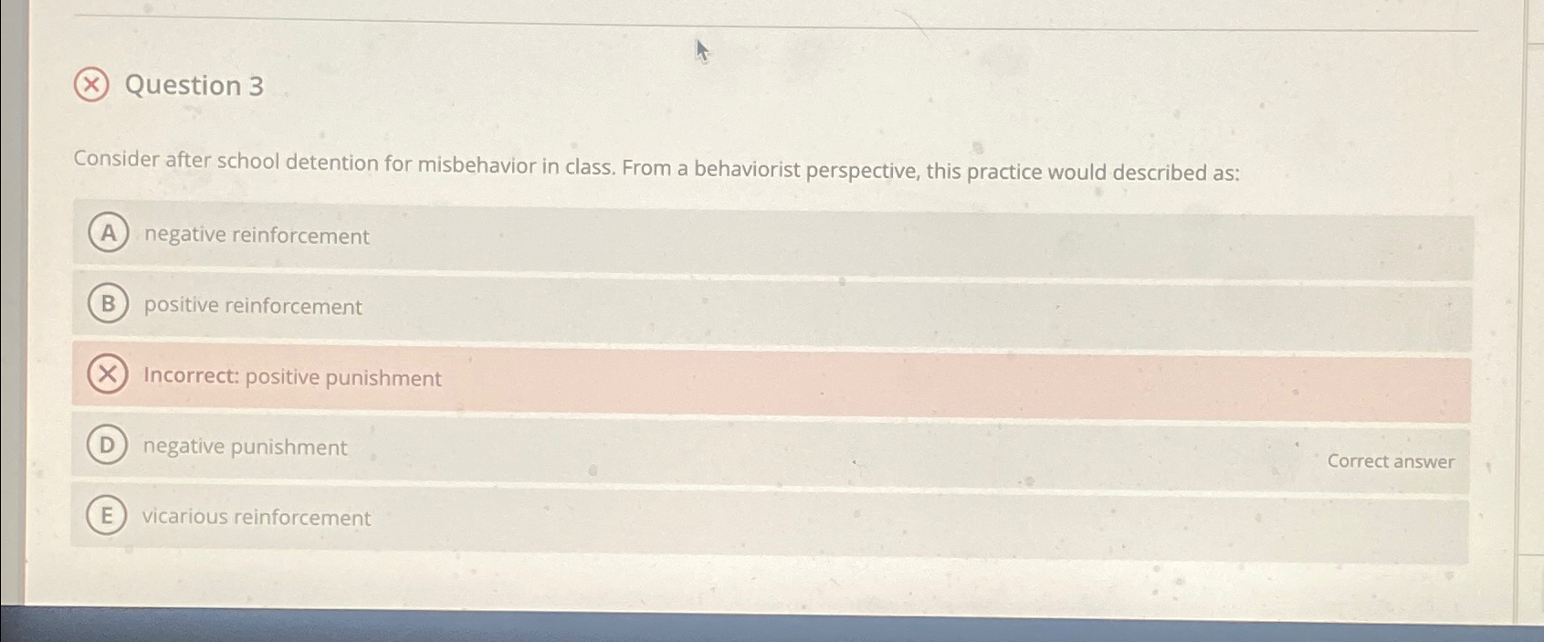 Solved Question 3Consider after school detention for | Chegg.com Solved Question 3Consider after school detention for | Chegg.com
