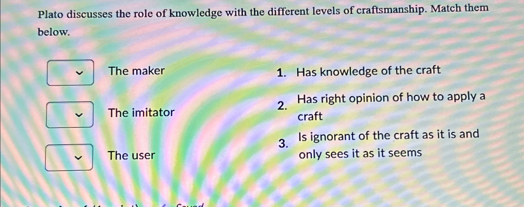 Solved Plato discusses the role of knowledge with the | Chegg.com