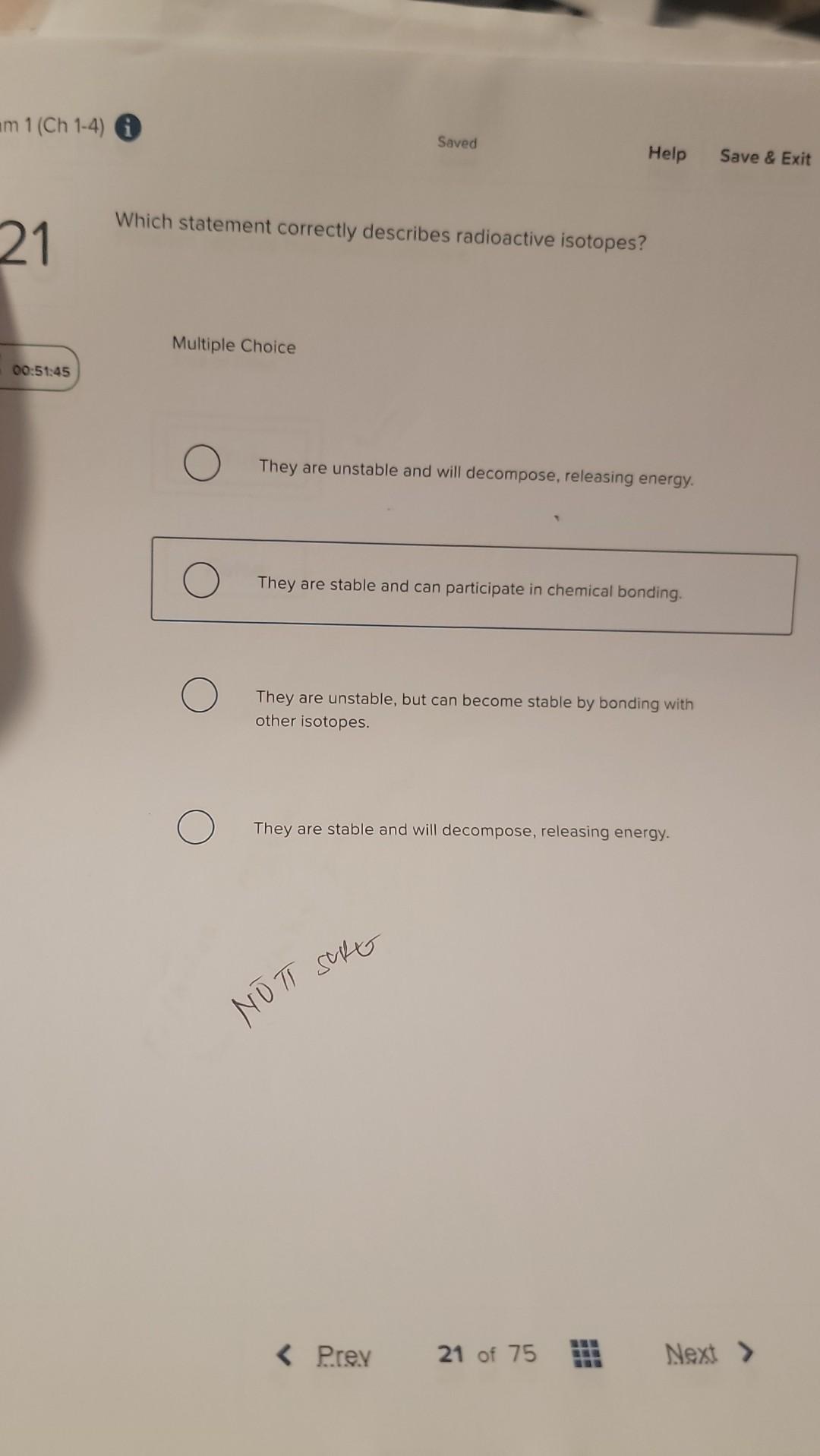 Solved Which statement correctly describes radioactive | Chegg.com
