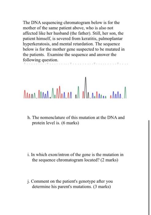 Solved The DNA sequencing chromatogram below is for the | Chegg.com