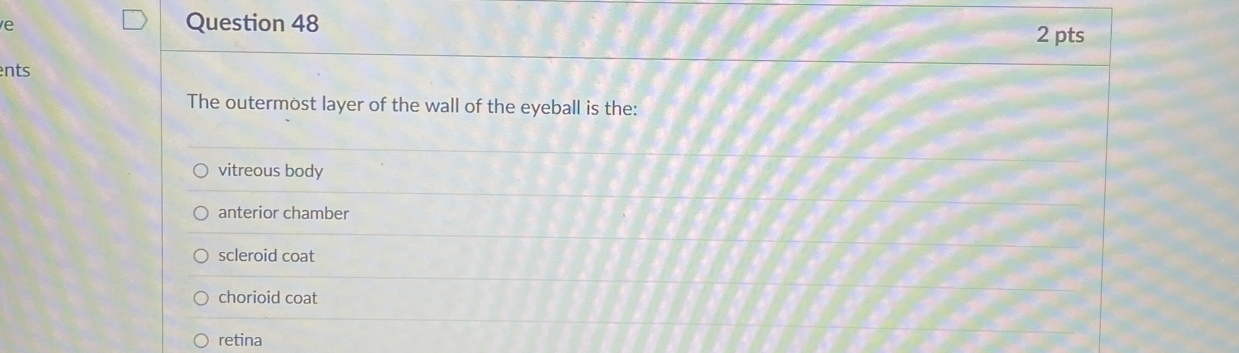 Solved Question 482 ptsThe outermost layer of the wall of | Chegg.com Solved Question 482 ptsThe outermost layer of the wall of | Chegg.com