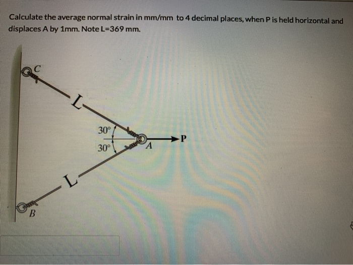 Solved Calculate the average normal strain in mm/mm to 4 | Chegg.com