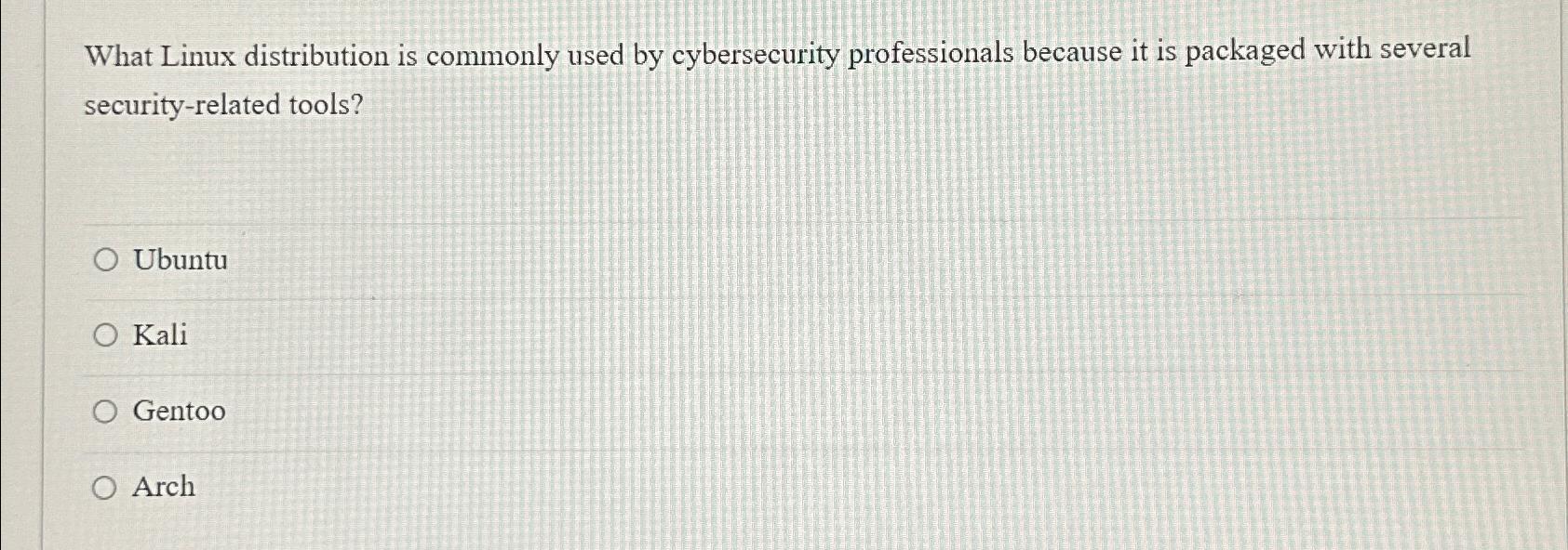 Solved What Linux distribution is commonly used by | Chegg.com