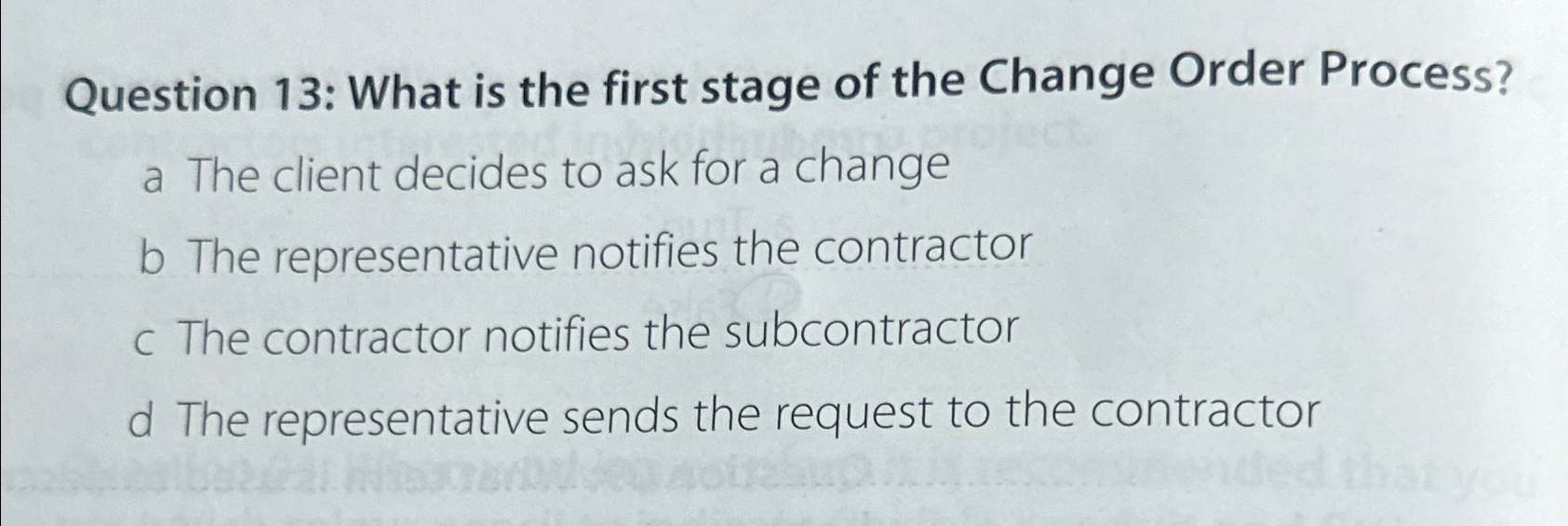 Solved Question 13: What is the first stage of the Change | Chegg.com