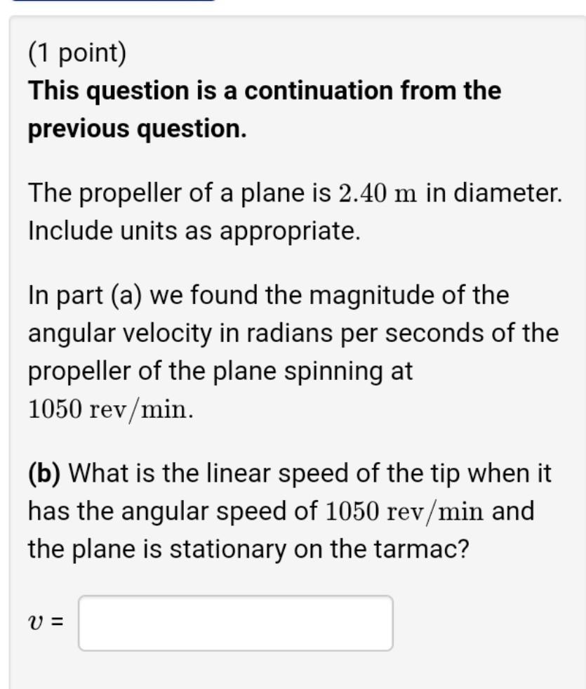 Solved (1 point) This question is a continuation from the | Chegg.com