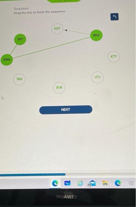Solved Question Drag the line to finish the sequence. N3T | Chegg.com