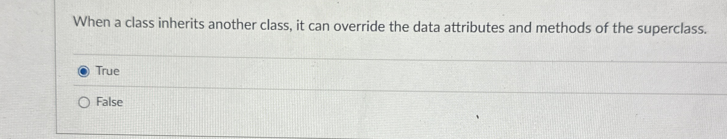 Solved When A Class Inherits Another Class It Can Override 3923