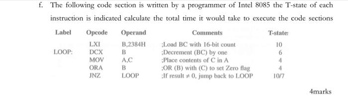 Solved The following code section is written by a programmer | Chegg.com