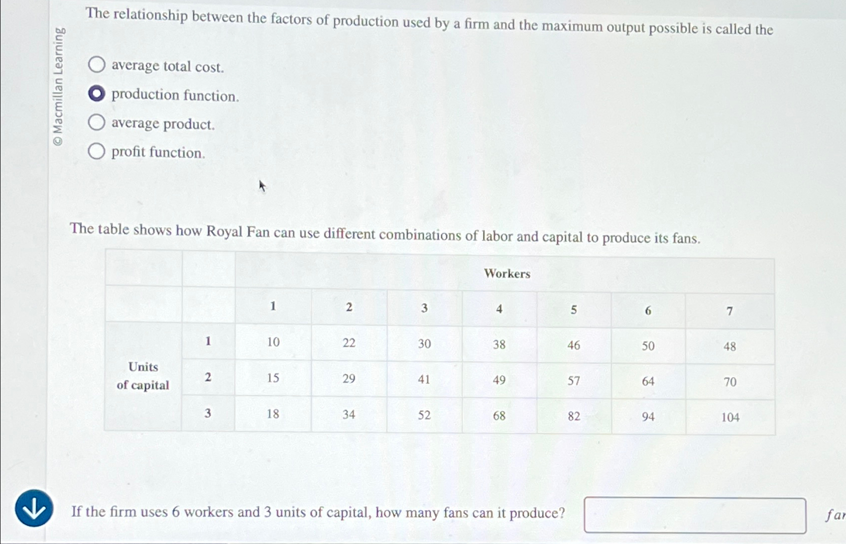 Solved The relationship between the factors of production | Chegg.com