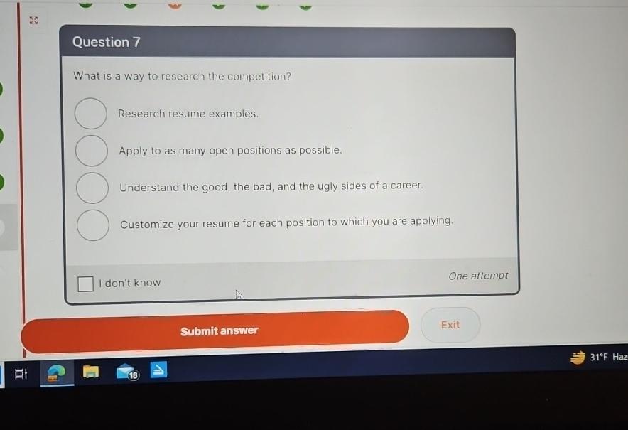 Solved Question 7What is a way to research the | Chegg.com