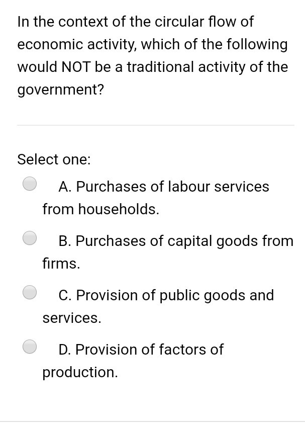 Solved Actual output equals potential output... Select one: | Chegg.com