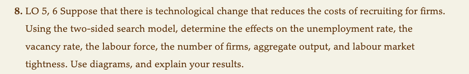 Solved 8. ﻿LO 5, 6 ﻿Suppose that there is technological | Chegg.com