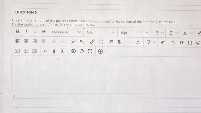 Dlagram a schematic of the process inodel Sternberg | Chegg.com