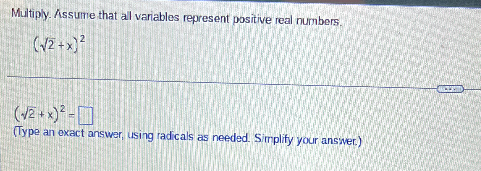 Solved Multiply. Assume that all variables represent | Chegg.com