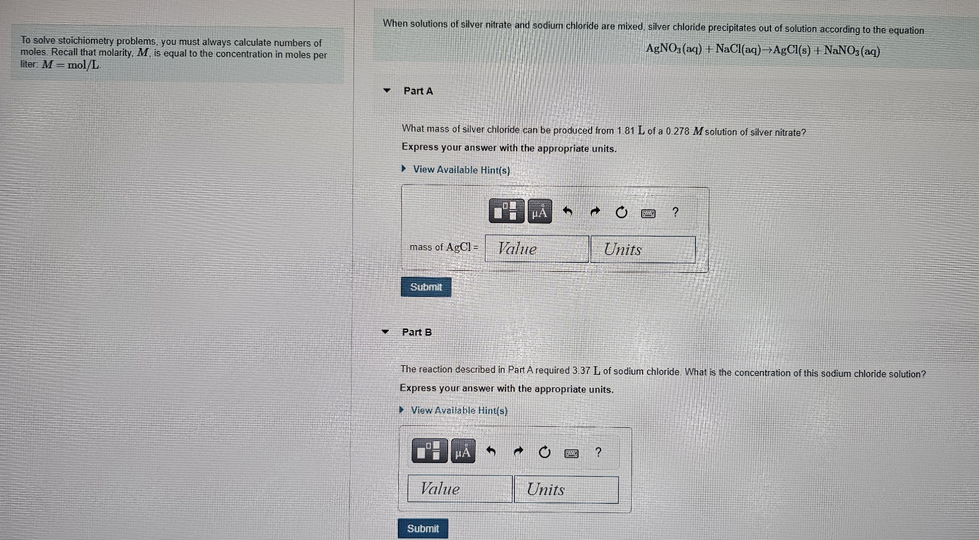 Solved To solve stoichiometry problems, you must always | Chegg.com