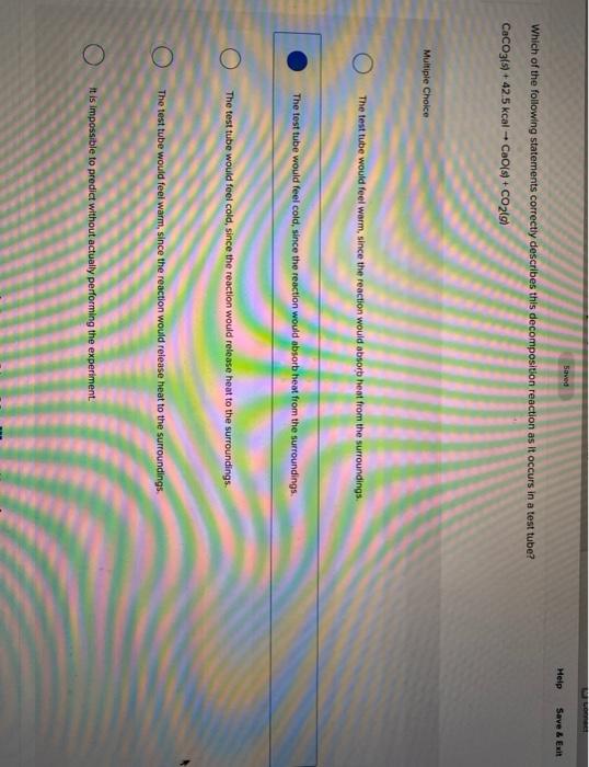 Solved Saved Help Save & Exit Which of the following | Chegg.com