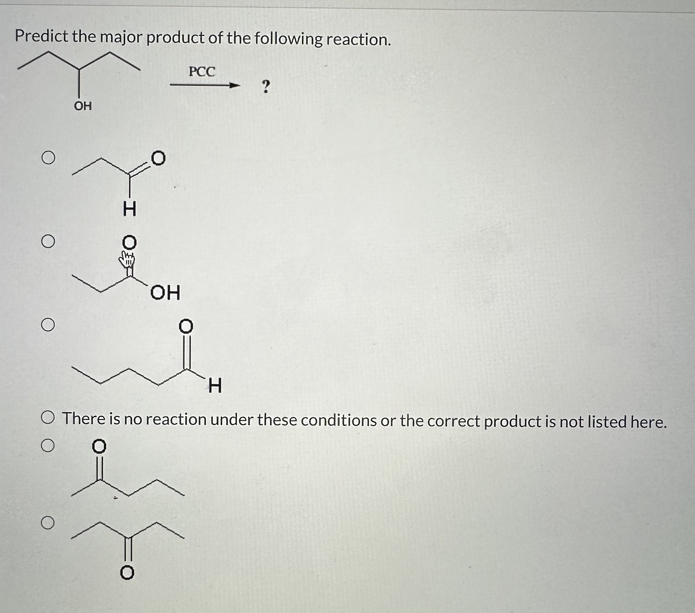 Solved Predict the major product of the following reaction. | Chegg.com