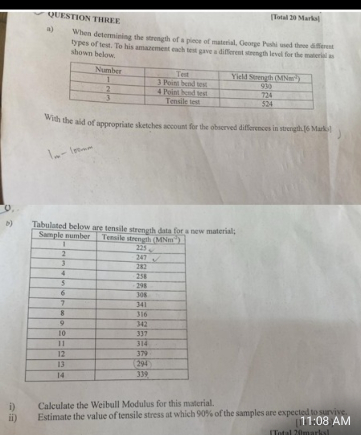 Solved QUESTION THREE[Total 20 ﻿Marks]a) ﻿When determining | Chegg.com