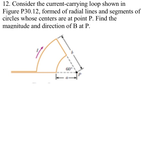 Solved 12. Consider the current-carrying loop shown in | Chegg.com