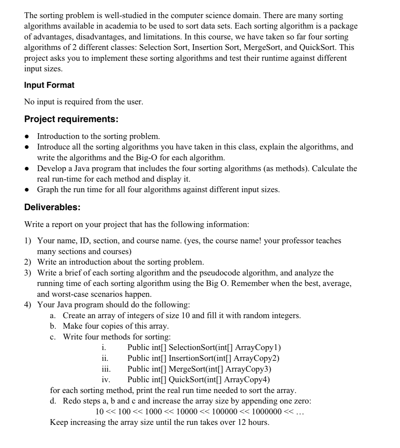 Solved The sorting problem is well-studied in the computer | Chegg.com