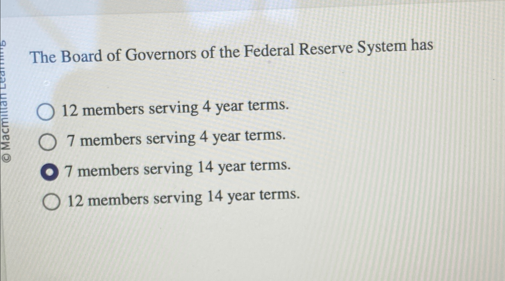 Solved The Board of Governors of the Federal Reserve System | Chegg.com