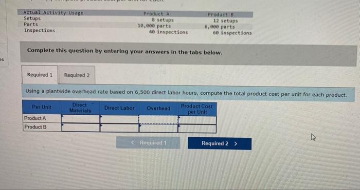 Solved Exercise 4-11 (Algo) Computing product cost per unit | Chegg.com