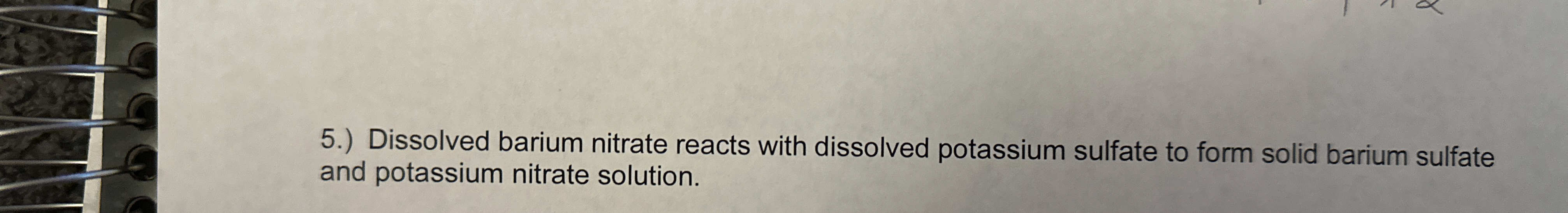 Solved Dissolved barium nitrate reacts with dissolved | Chegg.com