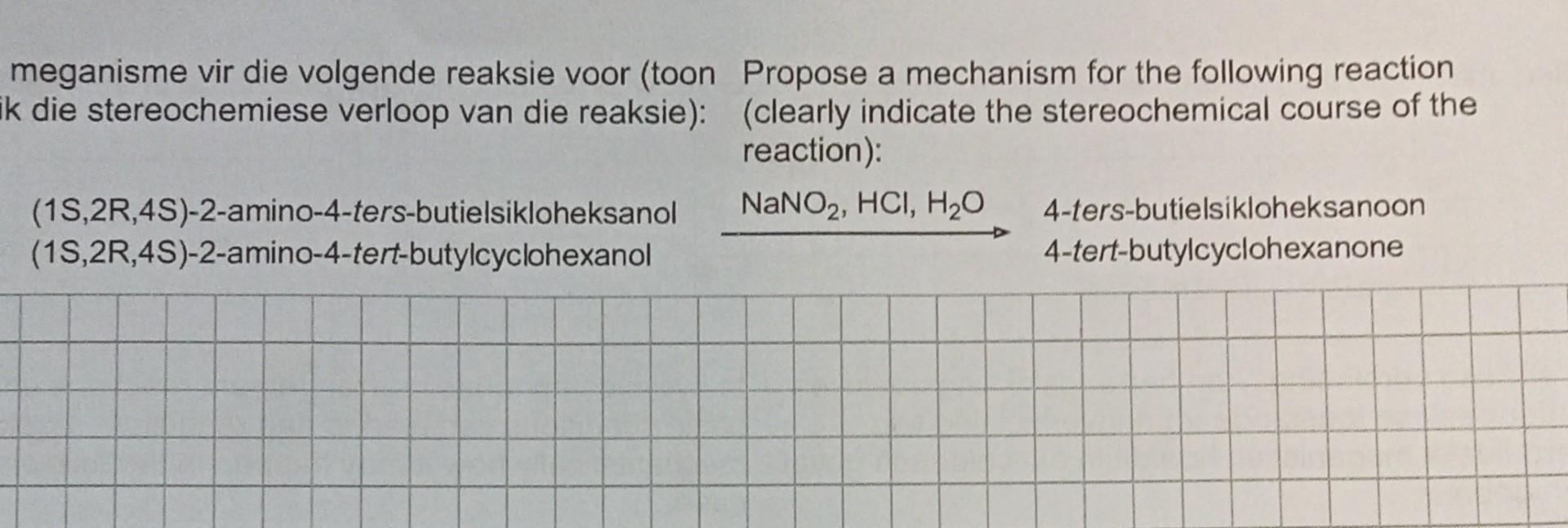 meganisme vir die volgende reaksie voor (toon Propose | Chegg.com