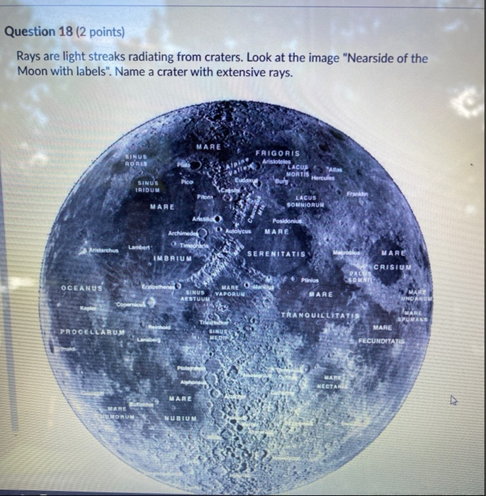 Solved Question 18 (2 points) Rays are light streaks | Chegg.com