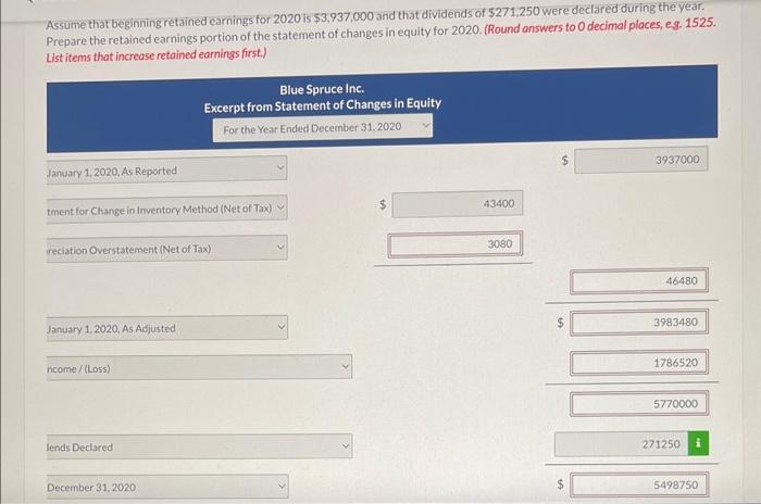 Solved Blue Spruce Inc. reported income from continuing | Chegg.com
