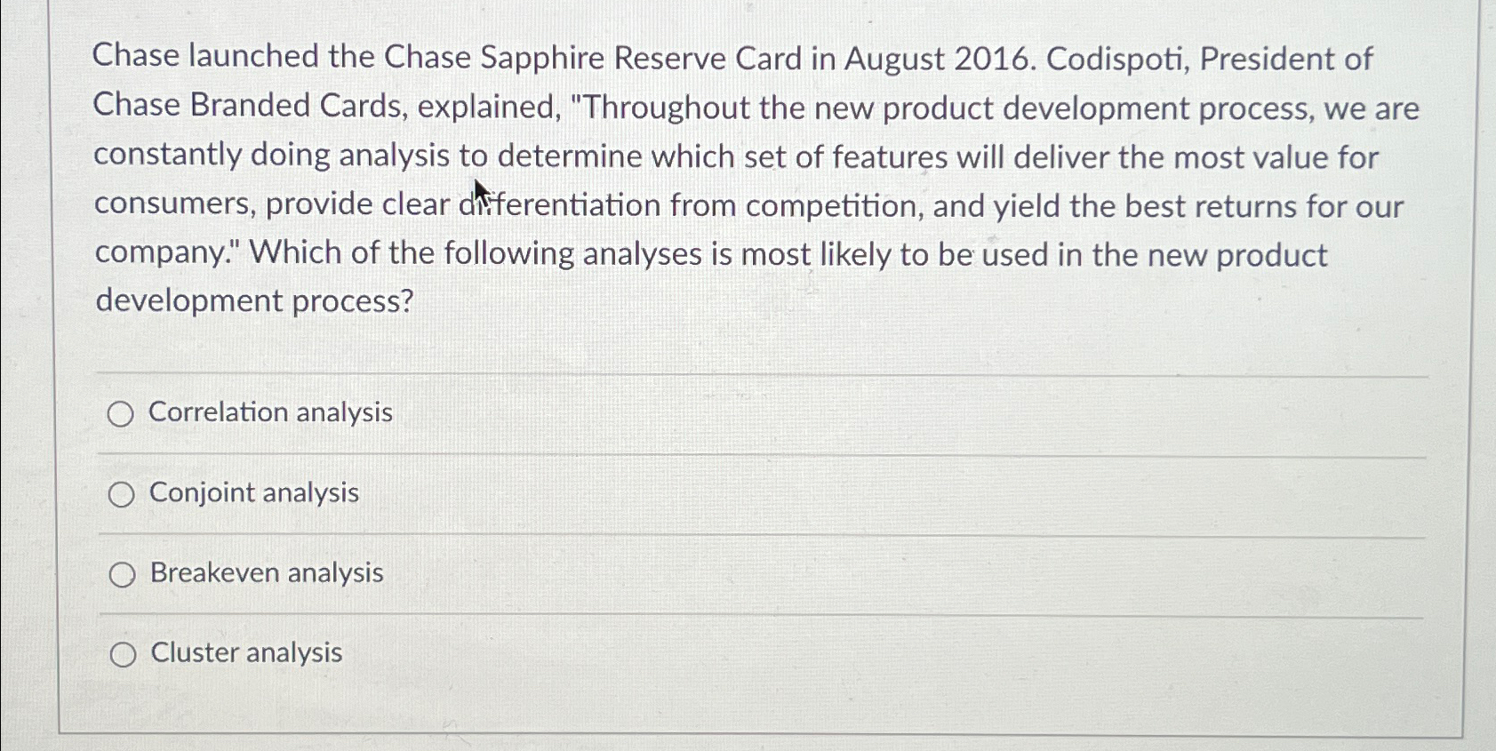 Solved Chase launched the Chase Sapphire Reserve Card in | Chegg.com