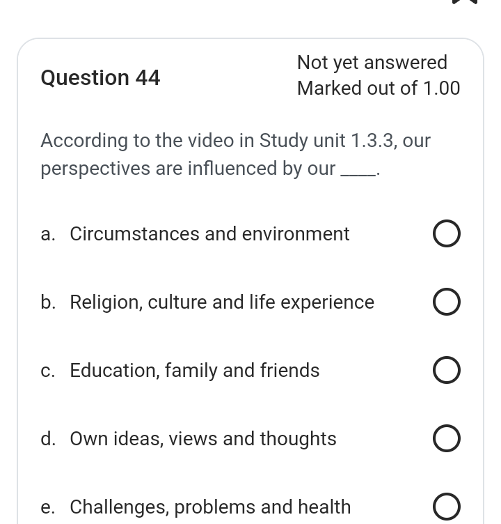 Solved Question 44Not yet answered Marked out of | Chegg.com
