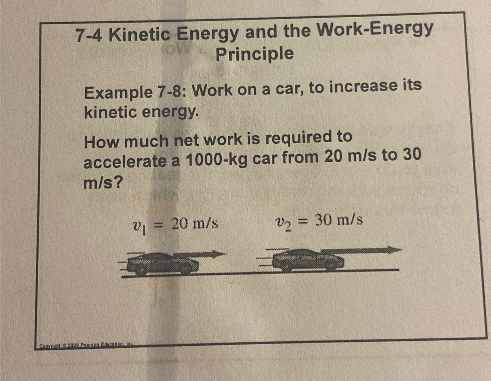 Solved 7-4 ﻿Kinetic Energy and the Work-Energy | Chegg.com