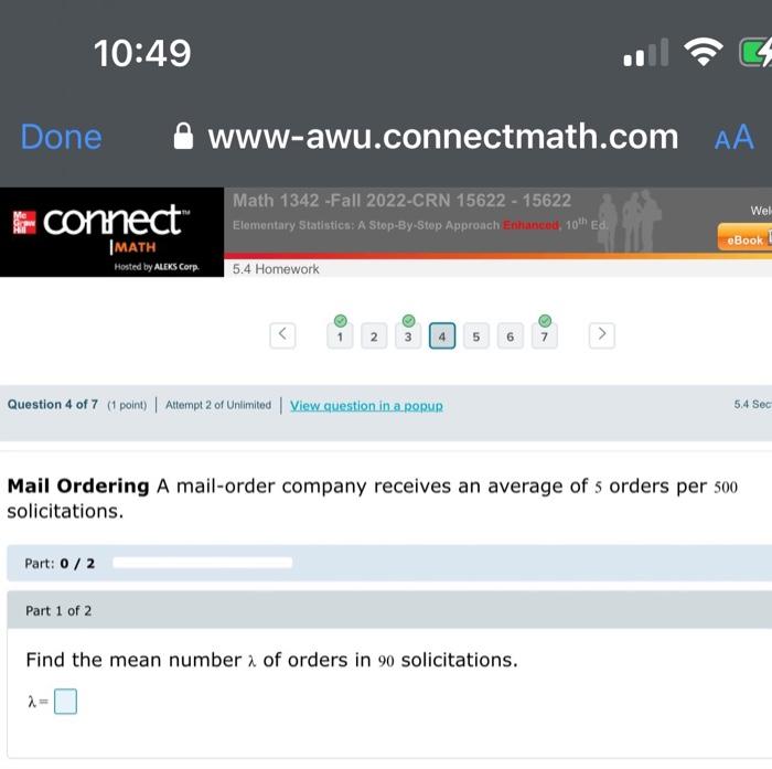 Mail Ordering A mail-order company receives an | Chegg.com