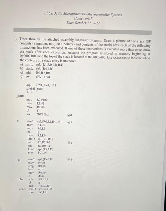 Solved EECE 3140: Microprocessor/Microcontroller Systems | Chegg.com