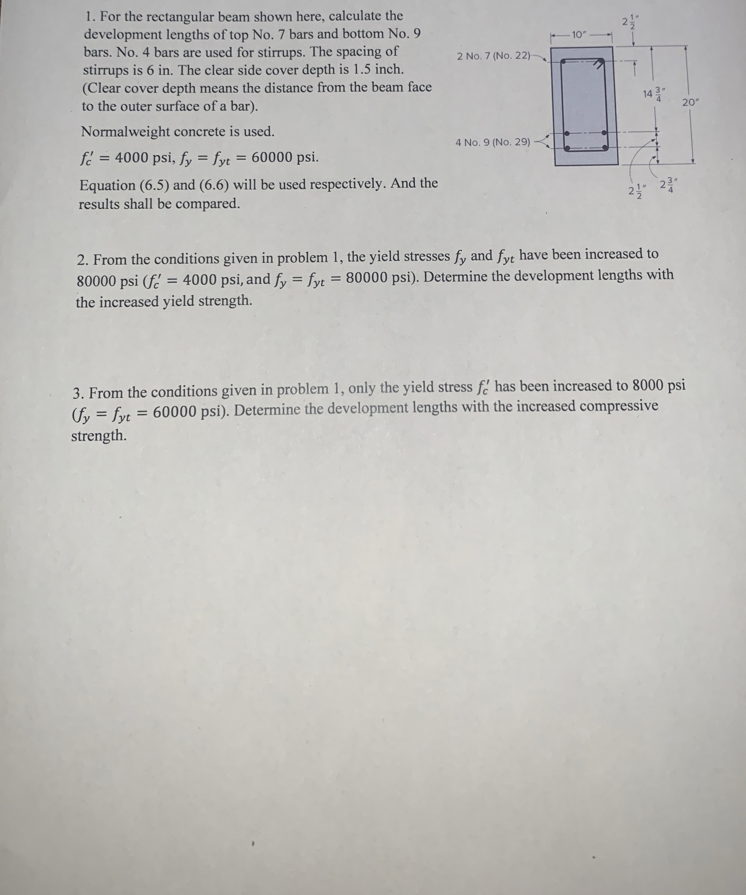 Solved Problem 3For the rectangular beam shown here, | Chegg.com