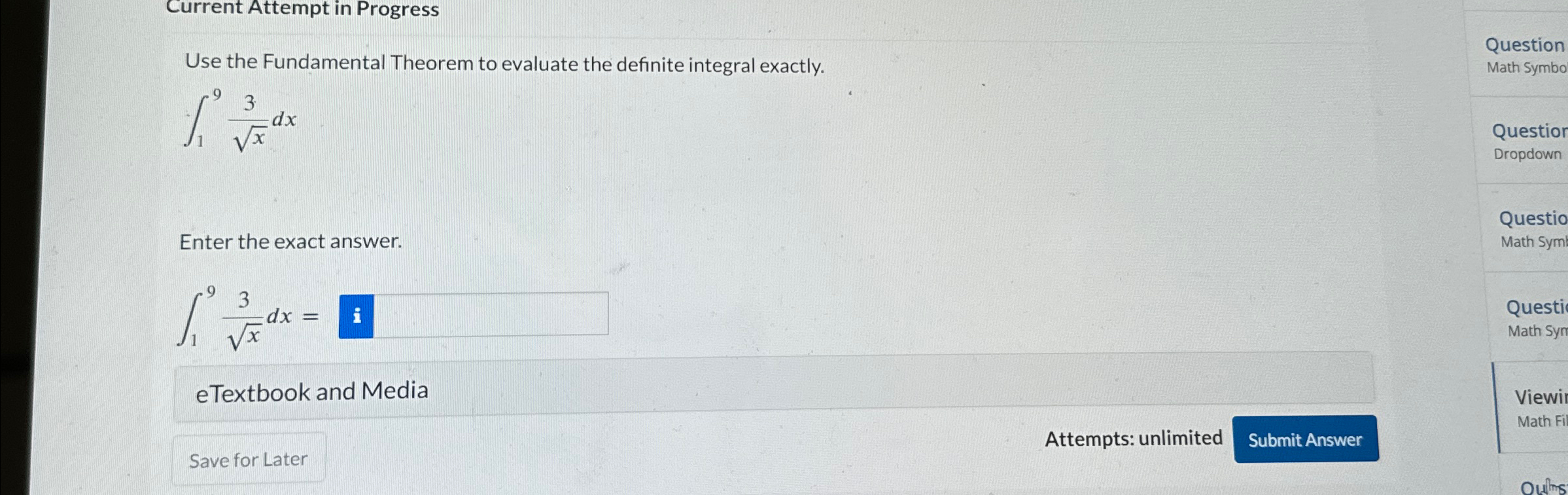 Solved Current Attempt in ProgressUse the Fundamental | Chegg.com