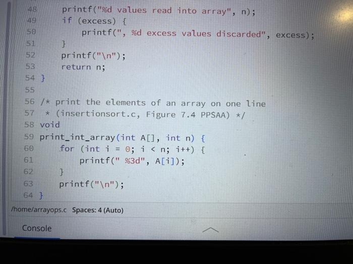 Solved Write a function that takes an array A of length n | Chegg.com