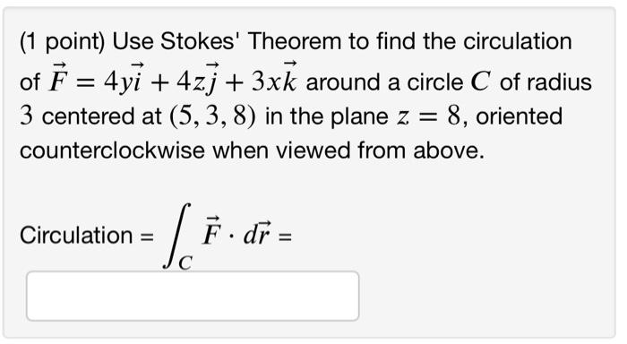 Solved (1 point) A smooth vector field G has curl(Ġ(0, 0, | Chegg.com