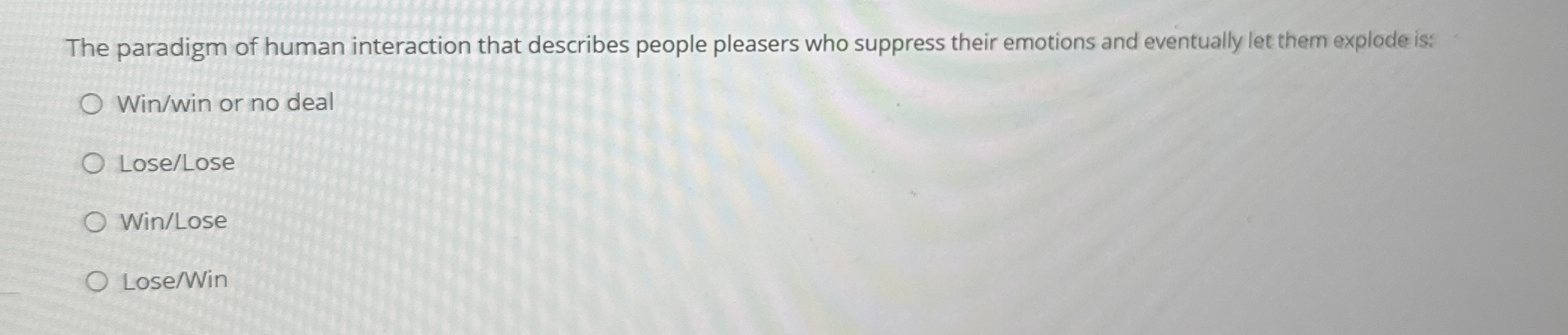 Solved The paradigm of human interaction that describes | Chegg.com