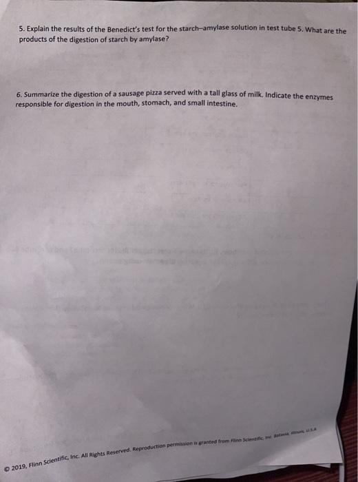 Solved Unit 28: Digestive Enzyme Worksheet Data Table Test | Chegg.com