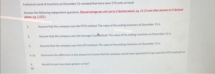Solved Carla Vista Company uses the periodic inventory | Chegg.com
