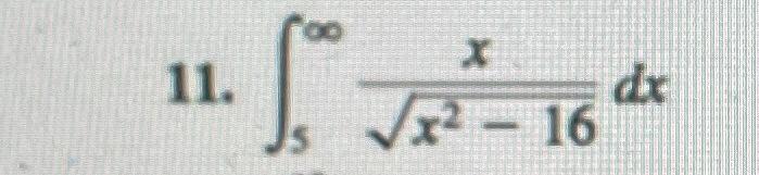 Evaluating an Improper Integral In Exercises 7-20, | Chegg.com