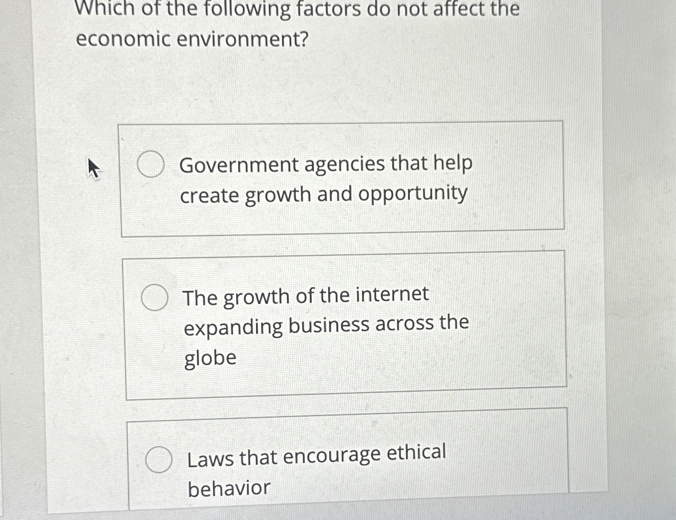 Solved Which of the following factors do not affect the | Chegg.com
