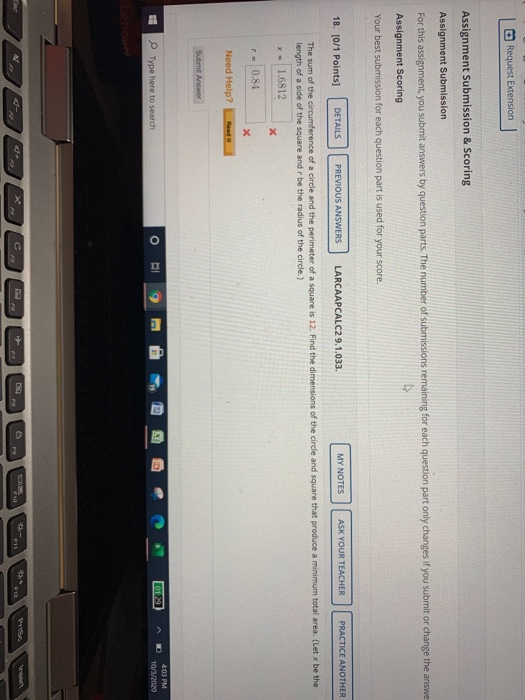 Solved Request Extension Assignment Submission & Scoring | Chegg.com