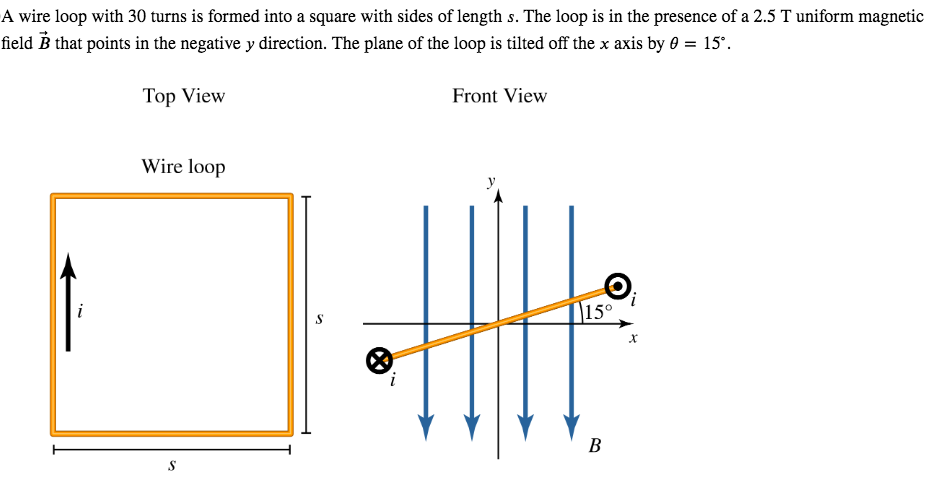 Solved If i=2.70A ﻿of current flows through the loop and the | Chegg.com