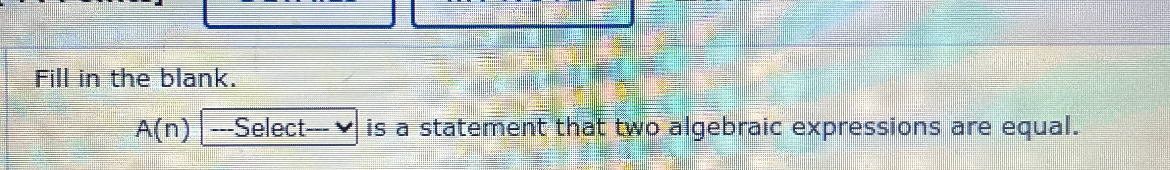Solved Fill in the blank. A(n)dots-Select-. ﻿is a statement | Chegg.com