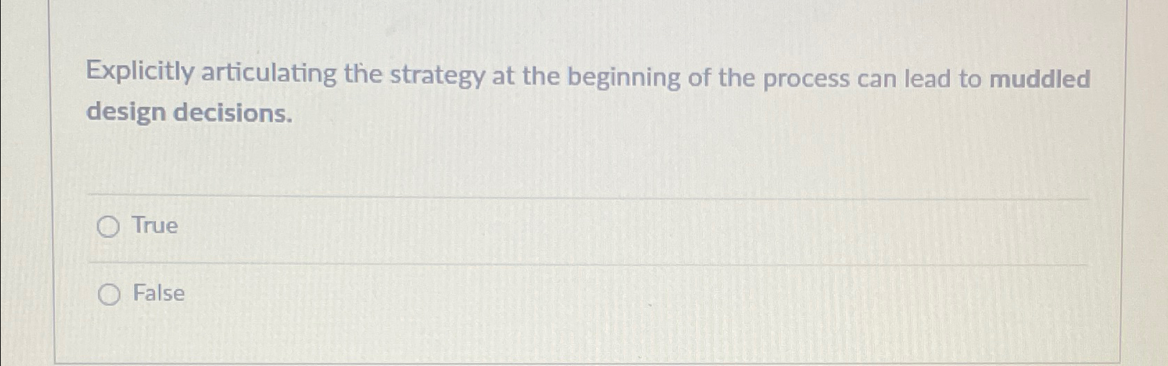 Solved Explicitly articulating the strategy at the beginning | Chegg.com