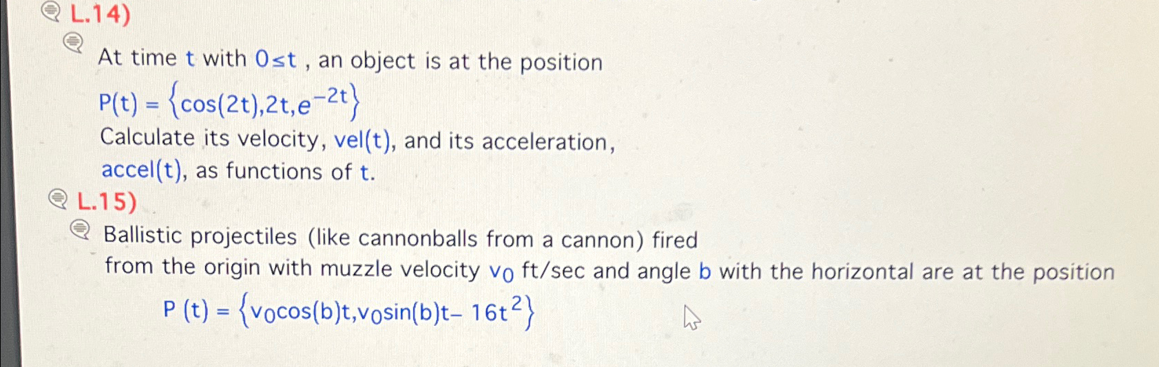 Solved L.13)Here is a plot of an object's path shown with | Chegg.com